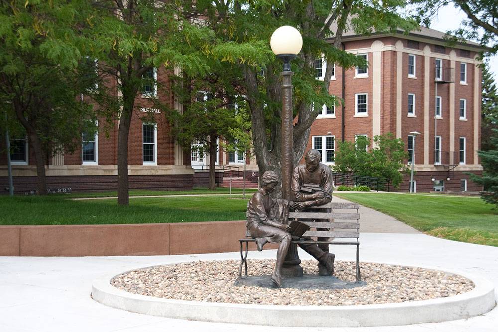 Campus Icons and Landmarks - Herb Mignery Statue - Wayne State College ...
